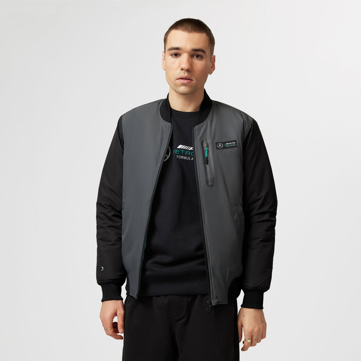 MERCEDES AMG PETRONAS BOMBER JACKET MENS– Credible Hats