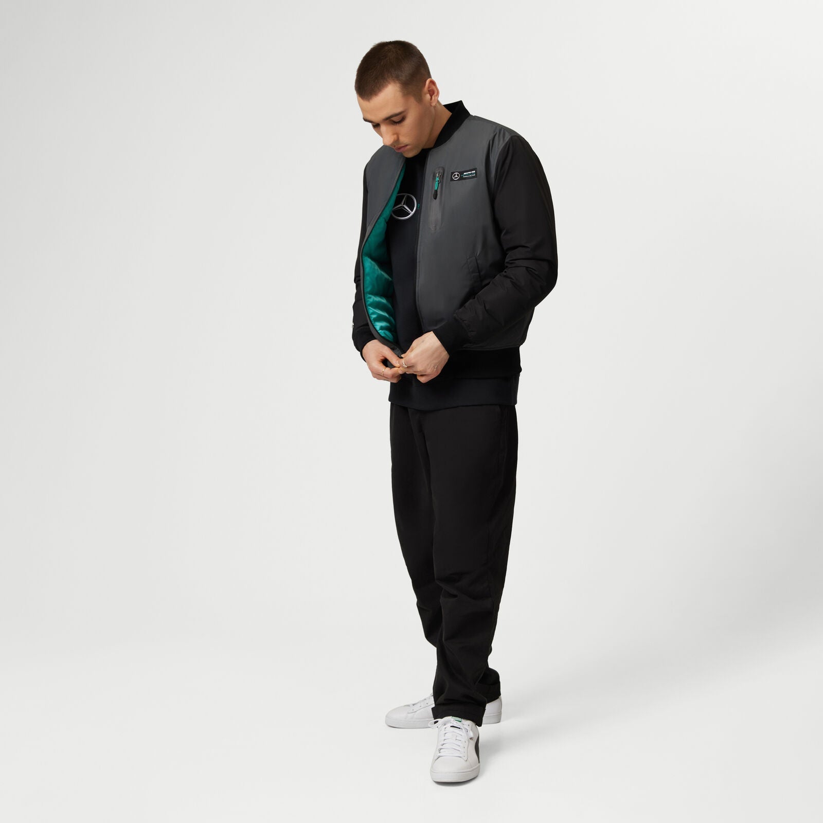 MERCEDES AMG PETRONAS BOMBER JACKET MENS– Credible Hats
